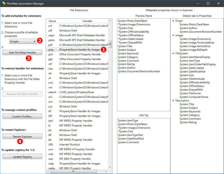 Как с помощью FileMeta включить в Windows 10 отображение тегов для неподдерживаемых форматов